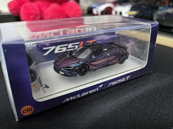 Машинка CM Model 1:64 McLaren 765LT purple die cast alloy car model ...