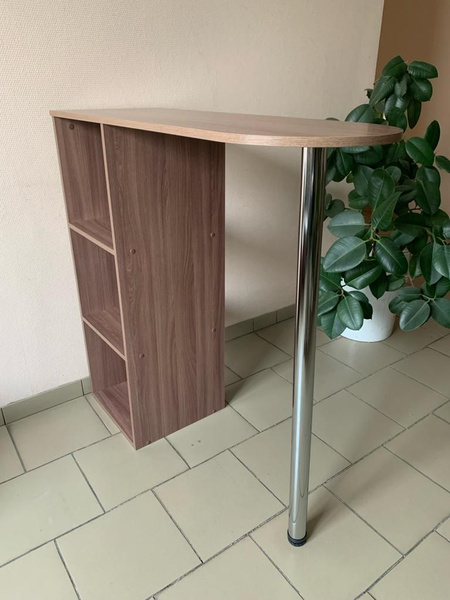 Барный стол барная_Ясень анкор темный, 40х110х110 см - купить по ...