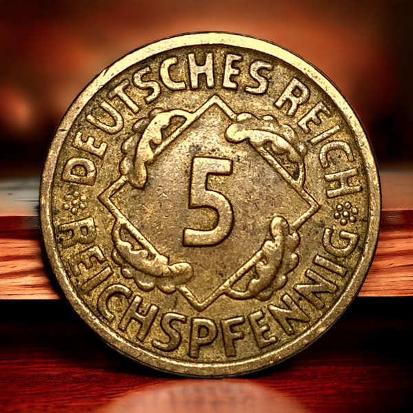 Монета Германия 5 пфеннигов 1935 года, F Колосья купить на OZON по низкой цене (1380326382)