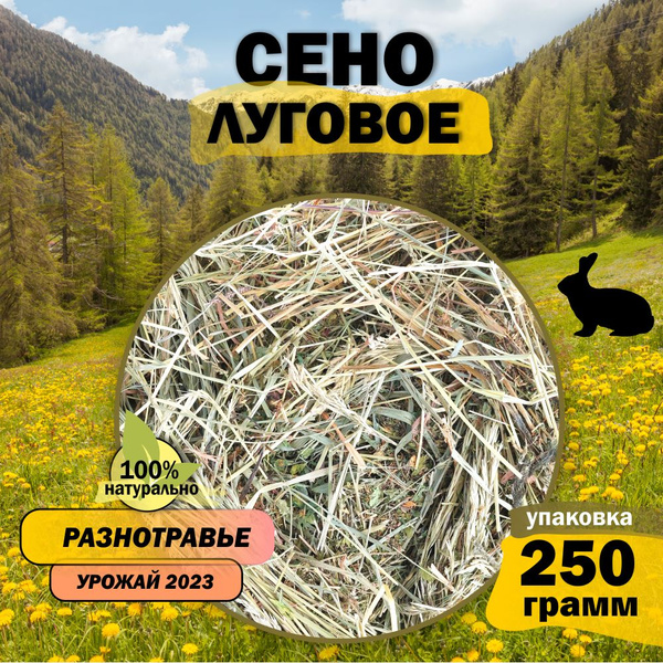 Сено луговое (люцерна с луговыми травами) - купить с доставкой по ...