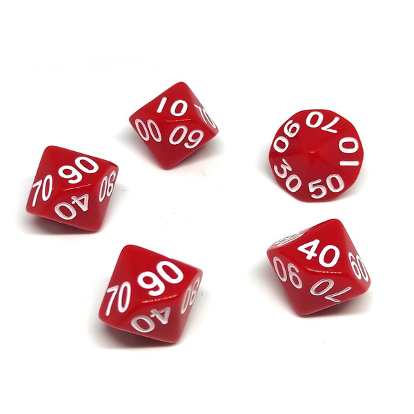 Кубики D100 (процентник, кубик с десятками, дайсы) для игр (подходит ...