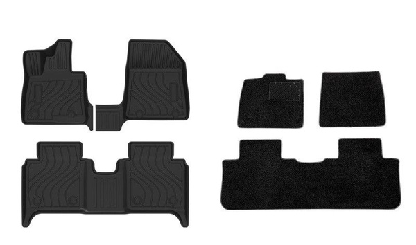 Коврики в салон автомобиля 257390860-1961, цвет черно-серый - купить по выгодной цене в интернет ...