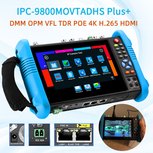 Тестер видеонаблюдения - IPC-9800MOVTADHS Plus полнофункциональный, 7-дюймовый IPS сенсорный ...
