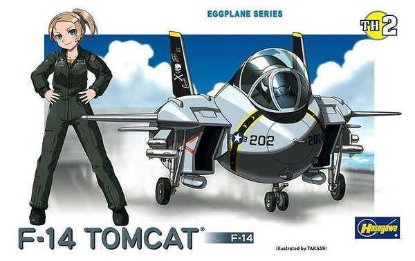Сборная модель Cамолет F-14 Tom Cat, Egg plane series, 60102 Hasegawa ...
