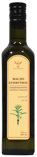 Dial-Export Масло кунжутное нерафинированное холодного отжима 500 мл*1 ...
