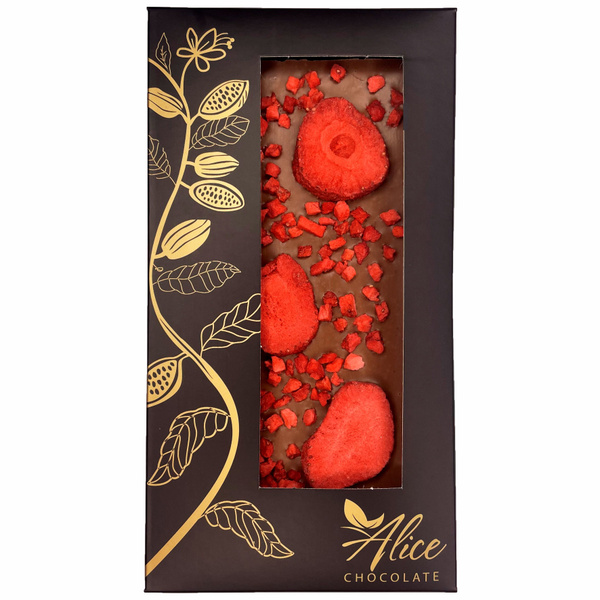 Шоколад молочный с клубникой / Alice Chocolate - купить с доставкой по ...