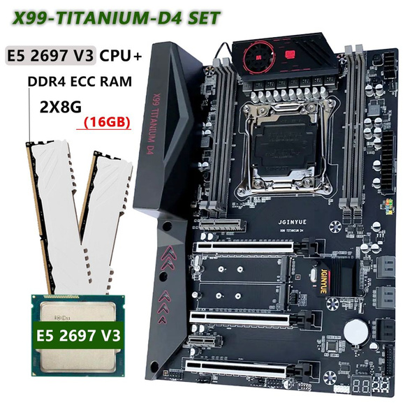 JGINYUE Материнская плата материнские платы X99-TITANIUM-D4 LGA 2011-3 ...