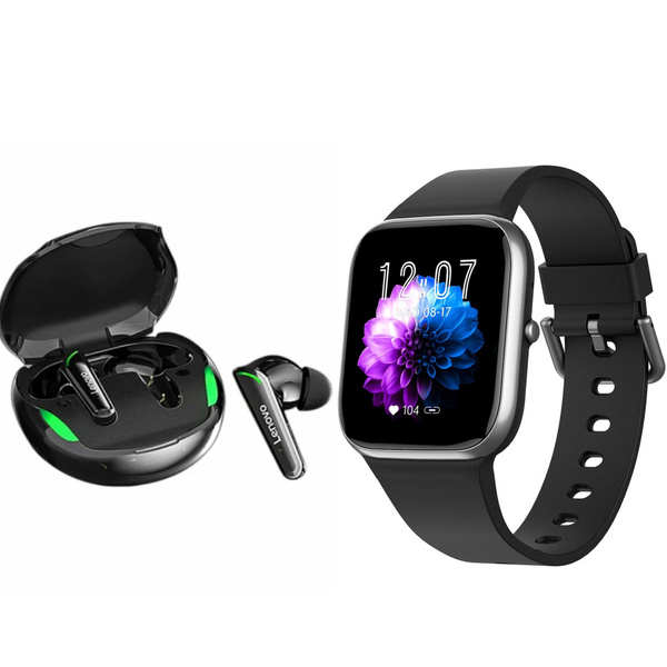 Купить смарт-часы Lenovo Y9pro Wathc-Black+XT92-Black, экран 1.28 ...