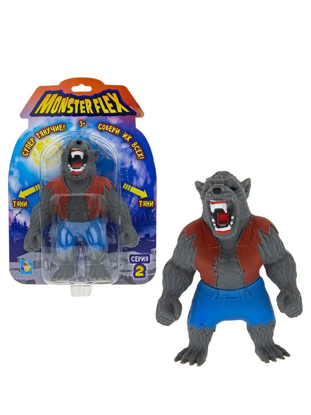 Характеристики 1TOY Антистрессовая игрушка Monster Flex 2-я серия ...