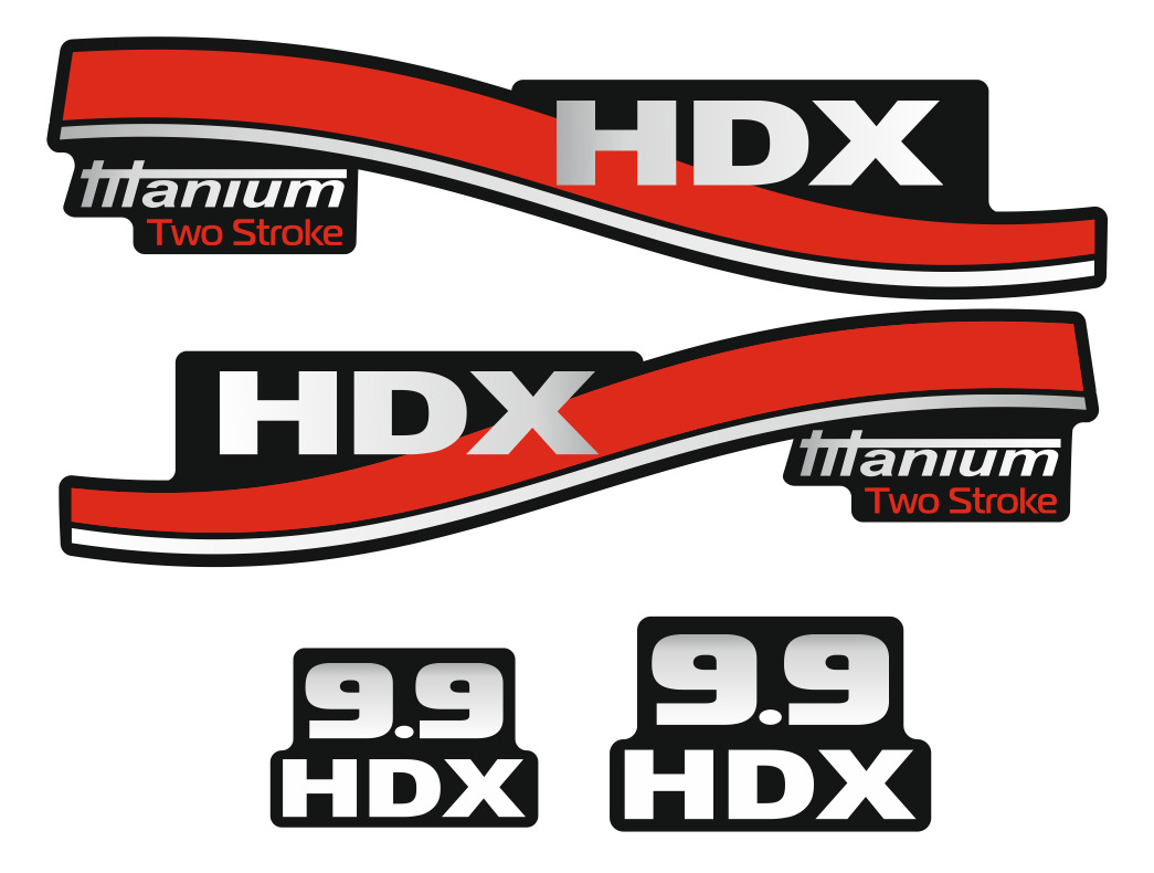 Комплект наклеек для лодочного мотора HDX 9.9 — купить в интернет ...