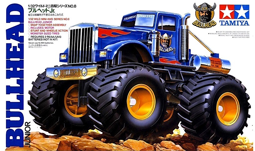 Tamiya Bullhead Junior с электромоторчиком, Wild Mini 4WD, 1/32 ...