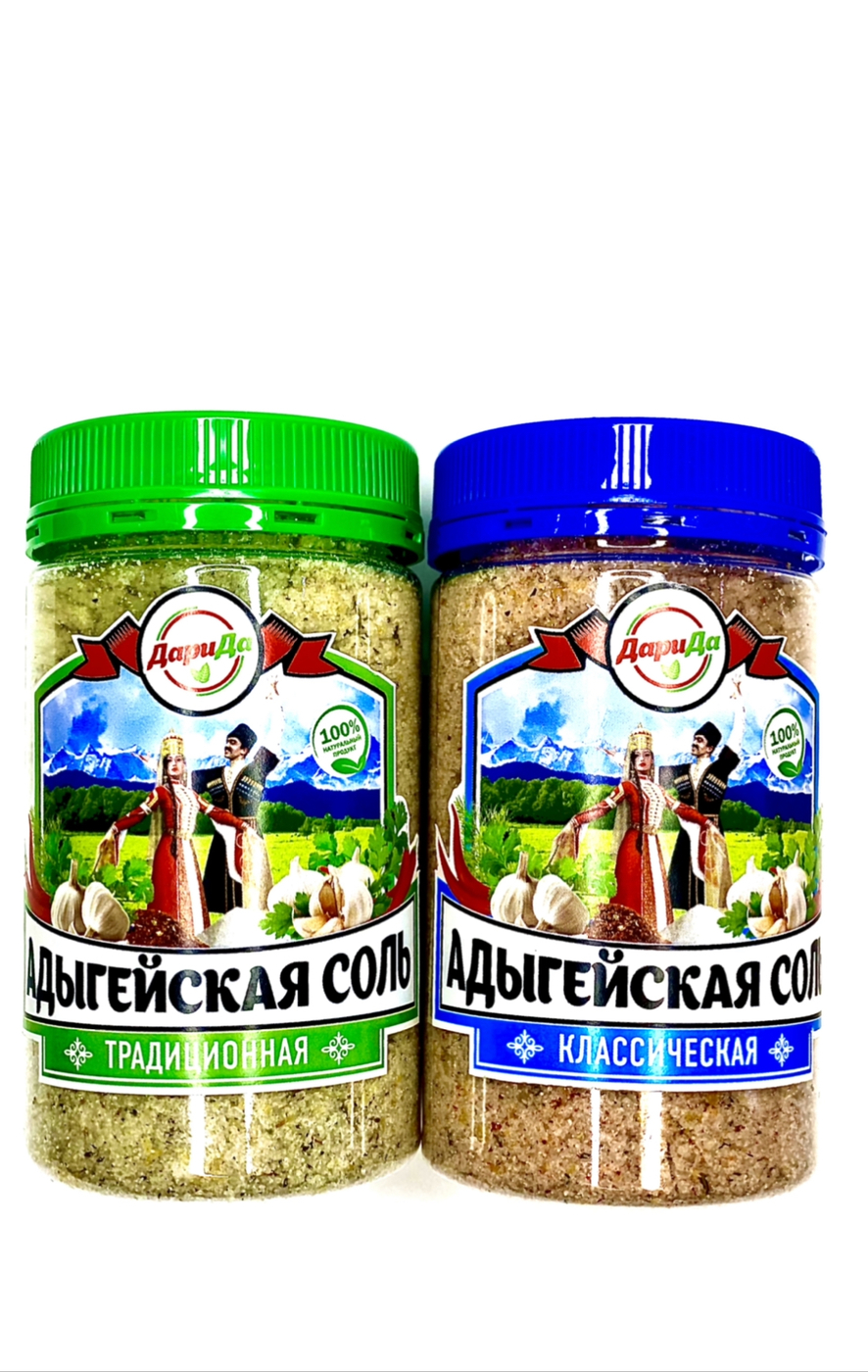 Соль Адыгейская "ДариДа" 2 банки по 350 гр — купить в интернет-магазине ...