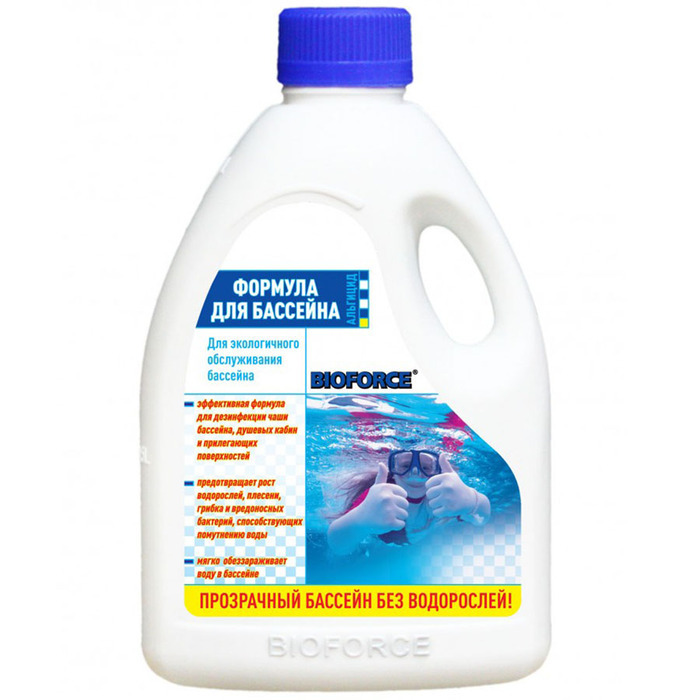 BIOFORCE ФОРМУЛА АЛЬГИЦИД 1000 мл для бассейна (BIOFORCE) — купить в интернет-магазине OZON с ...
