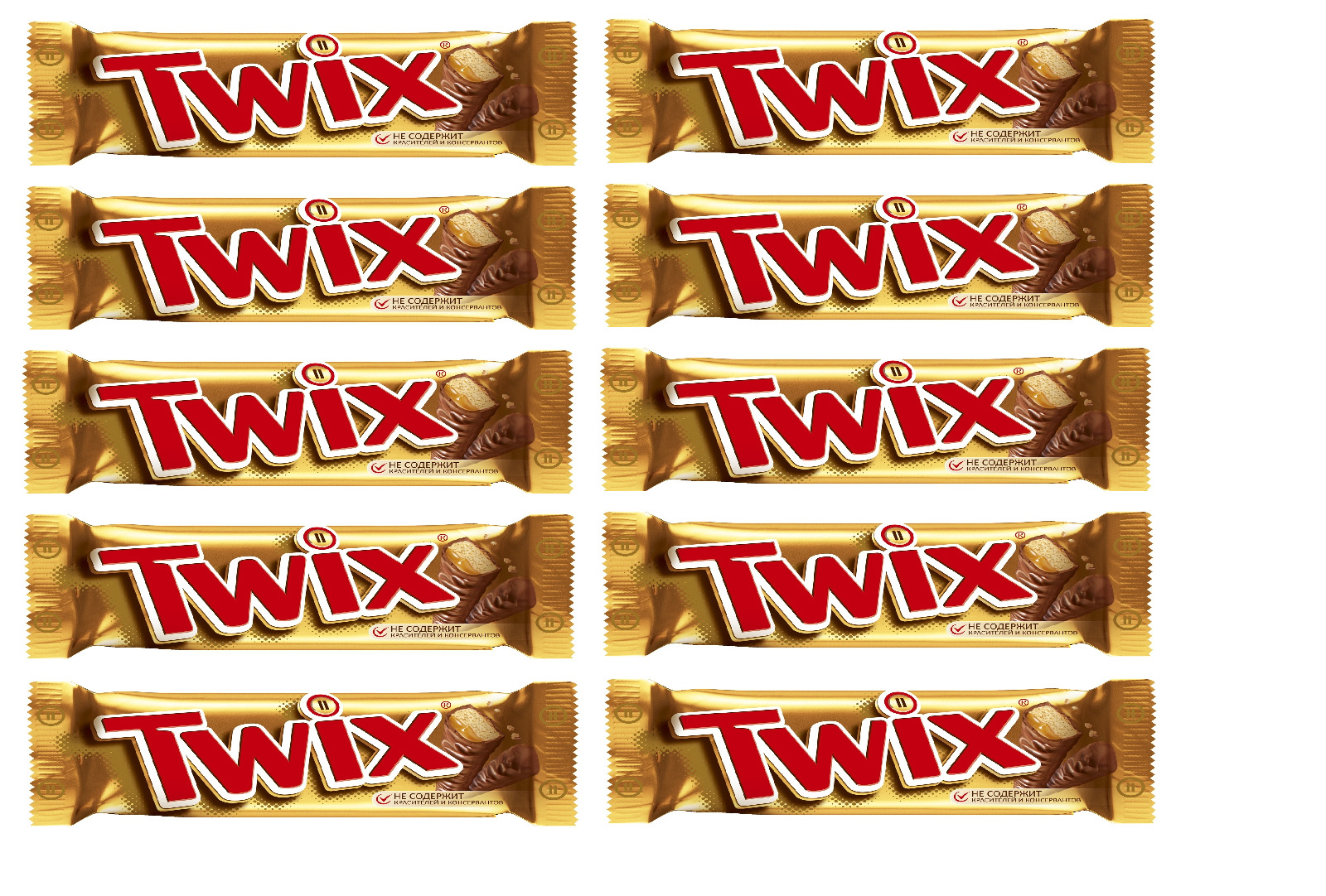 Батончик TWIX шоколадный, 55 г,10 шт — купить в интернет-магазине OZON с быстрой доставкой