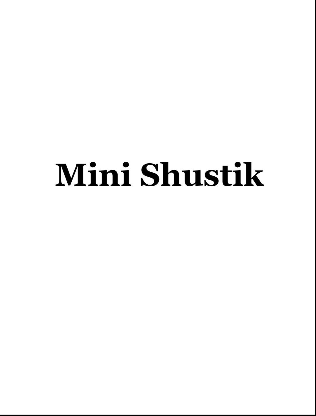 Mini Shustik — купить товары Mini Shustik в интернет-магазине OZON