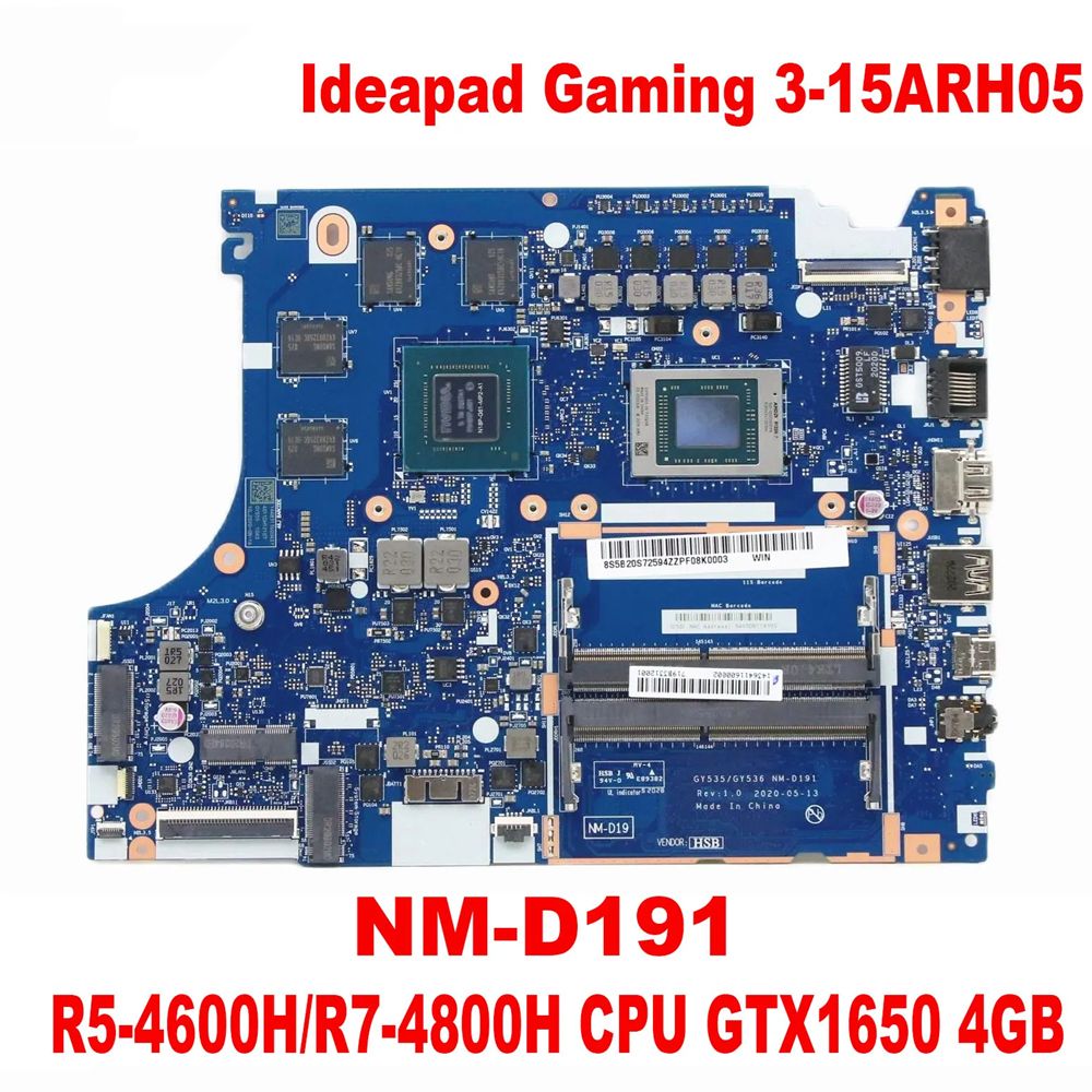 Для игр Lenovo ideapad 3 - 15ARH05 материнская плата ноутбука NM - D191 ...