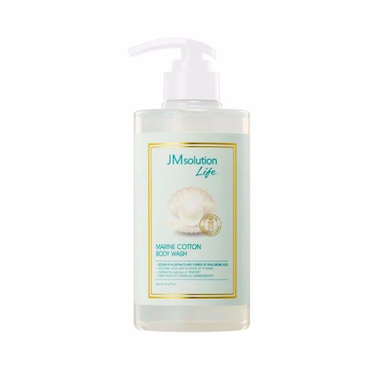 JM SOLUTION LIFE MARINE COTTON BODY WASH Морской гель для душа 500мл ...