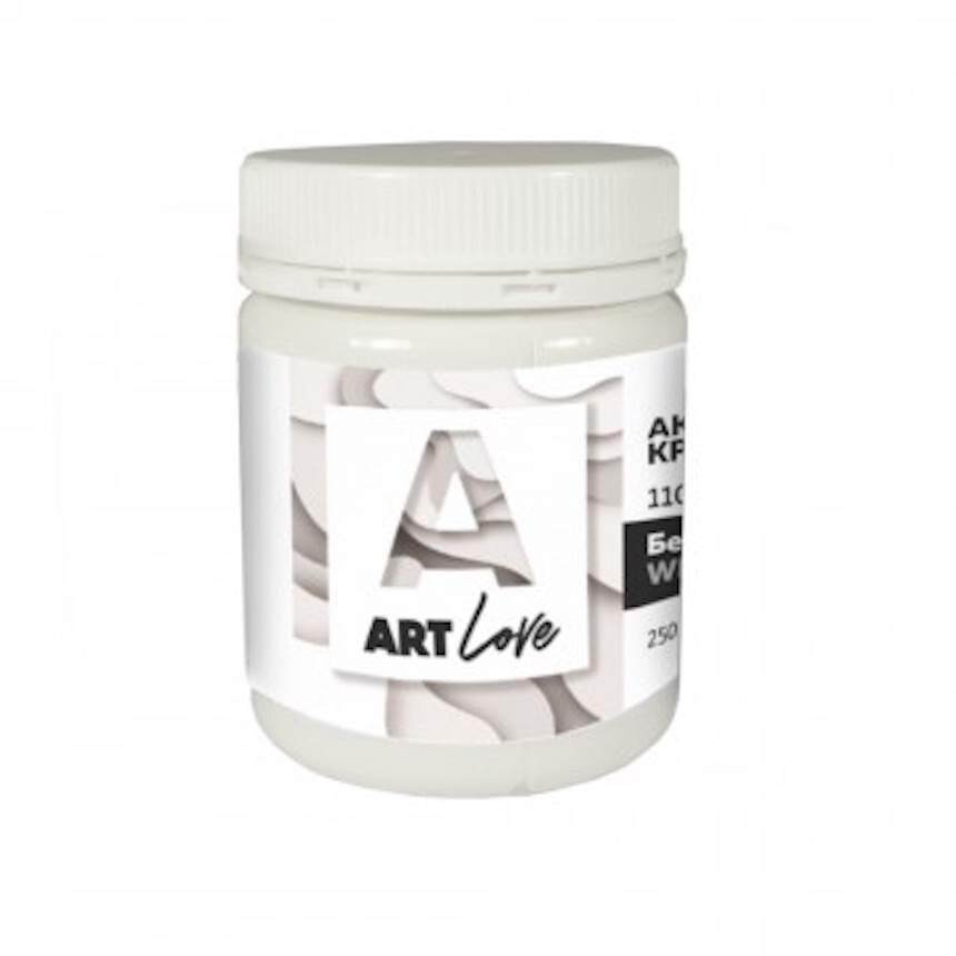 Белый, акрил "ART Love", 250 мл — купить в интернет-магазине OZON с ...