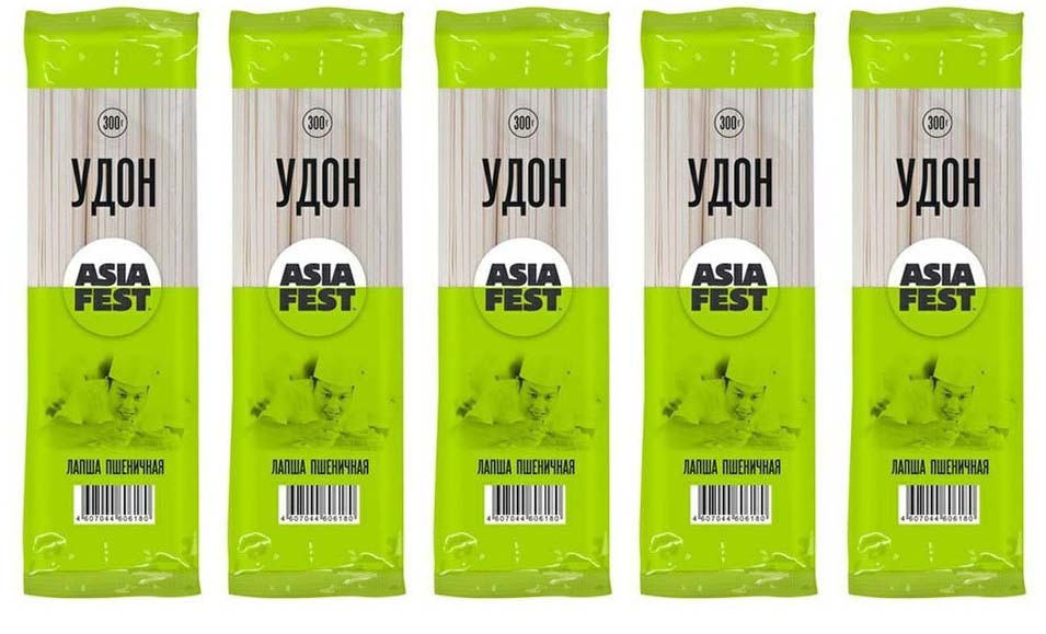 Лапша пшеничная удон Asia Fest 5шт по 300гр — купить в интернет ...
