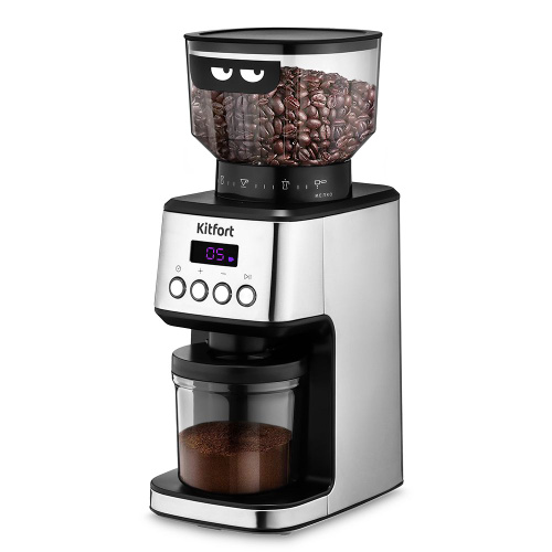 160 отзывов на Кофемолка Kitfort КТ-790, серебристый, черный от покупателей OZON