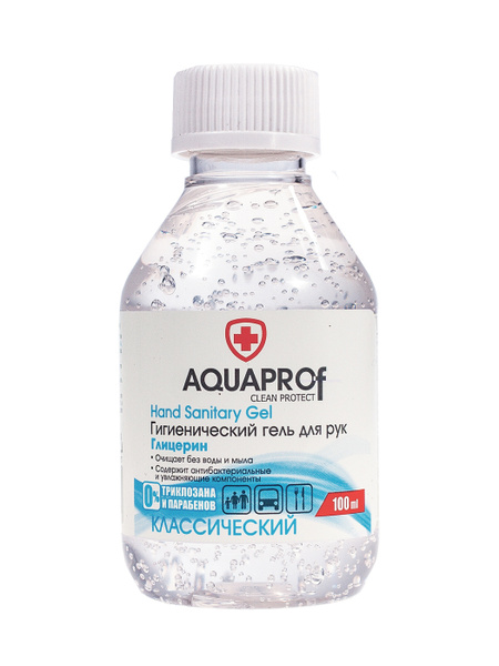 Антисептическое средство AQUAPROF Классический, 1 шт х 100 мл 70% vol ...