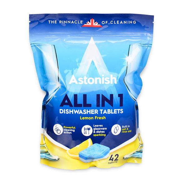Таблетки для посудомоечной машины Astonish All in 1 Лимонная свежесть ...