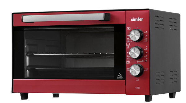 Мини-печь Simfer, красный, 35 л купить по низкой цене с доставкой в интернет-магазине OZON ...