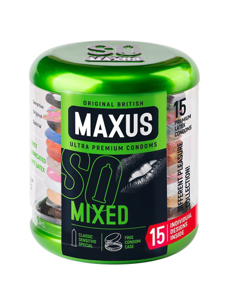 Презервативы MAXUS Mixed 15 шт. - купить с доставкой по выгодным ценам в интернет-магазине OZON ...