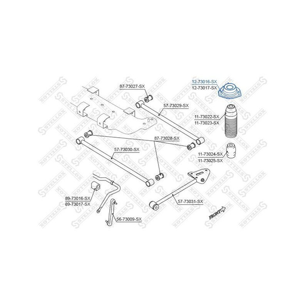 опора амортизатора заднего Daewoo Lacetti 04> Hatchback - купить по ...