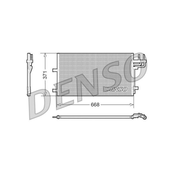 Радиатор кондиционера - DENSO арт. DCN10007 - купить по выгодной цене в ...