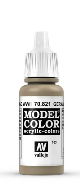 Краска Vallejo серии Model Color - German Camoulfage Beige WWII 17мл ...