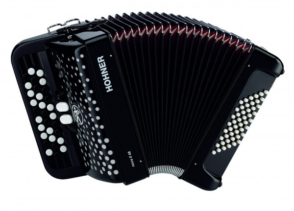 Hohner Nova II 48 (A1552/4252) Black Детский кнопочный аккордеон - купить с доставкой по ...