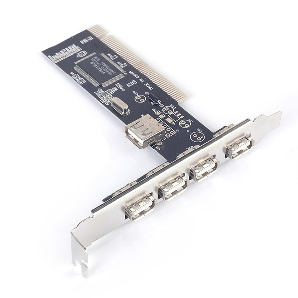 USB 2.0 4 порта 480 Мбит/с высокоскоростной VIA HUB PCI контроллер ...