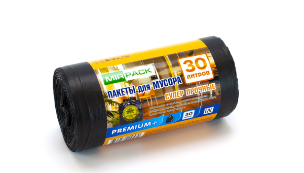 MirPack Мешки для мусора 30 л - купить с доставкой по выгодным ценам в интернет-магазине OZON ...
