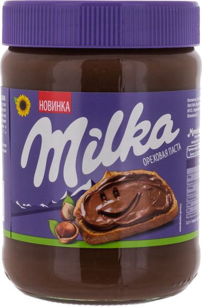 Шоколадно-ореховая паста Milka, 600 г - купить с доставкой по выгодным ...