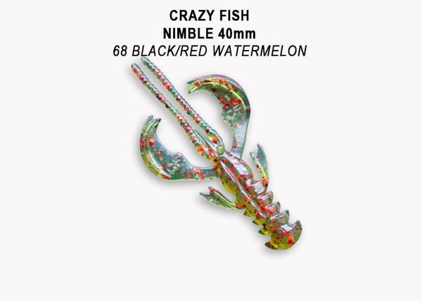 Силиконовые приманки Crazy Fish Nimble 1.6" 49-40-68-6 кальмар купить c ...
