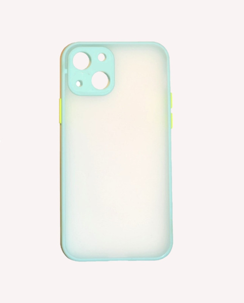 Чехол для Apple Iphone 14 creative case из аквамаринового soft-touch ...