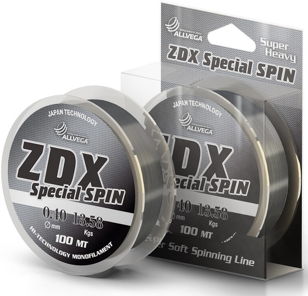 Монофильная леска для рыбалки ALLVEGA ZDX Special Spin, 1 шт. по 100 м ...