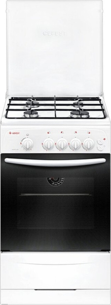 Gefest 3200-06 50 см Газовая плита, 4 конфорки, белая купить c доставкой на OZON по низкой цене ...
