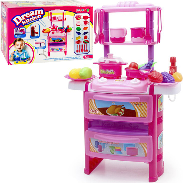 Игровой набор Inbealy "Dream kitchen" 768-2, свет, звук / Розовый ...