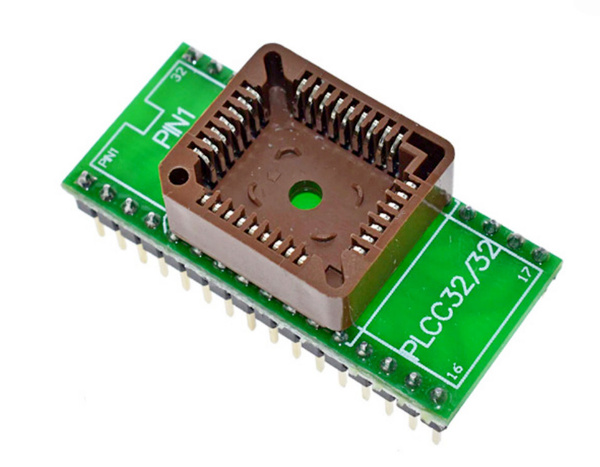 PLCC32 - DIP32 переходник, панелька для микросхем - купить с доставкой ...