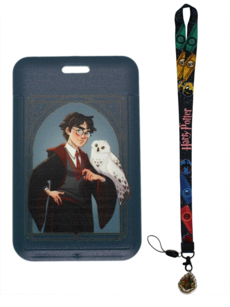 Бейдж на веревке Гарри Поттер Harry Potter для школы детский бейджик ...
