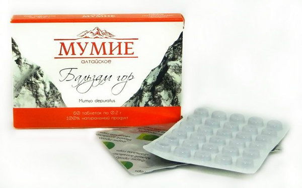 Мумие алтайское Бальзам гор, 60 таблеток - купить с доставкой по ...
