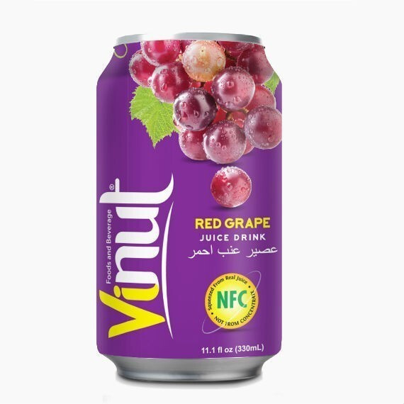 Напиток сокосодержащий Винут / Vinut Красный Виноград / Red Grape 330 мл 24 шт - купить с ...