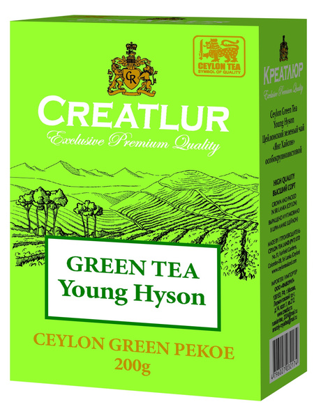 Чай зеленый Creatlur - Young Hyson, 200 грамм x1 - купить с доставкой ...