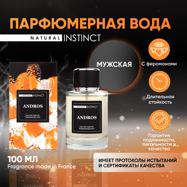 Natural Instinct мужская "Andros " Вода парфюмерная 100 мл (182192640)