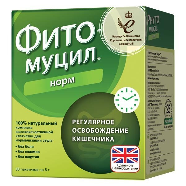 Фитомуцил Норм пак. 5г №30 (БАД) купить на OZON по низкой цене (597775804)