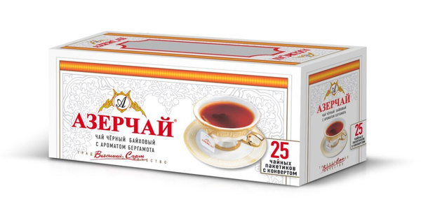Azercay Черныйчай Армуду Бергамот 25 пак купить на Ozon по низкой