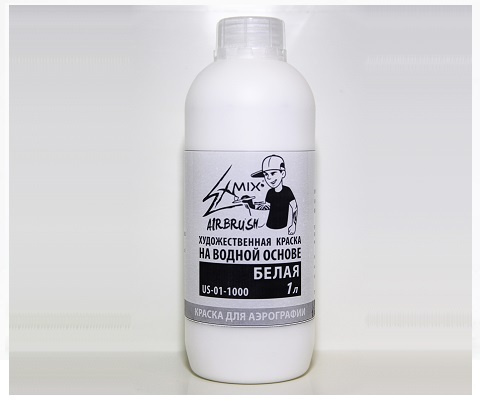 EXMIX краски для аэрографии BASE PAINT US-01-1000 (белая) 1000 мл ...