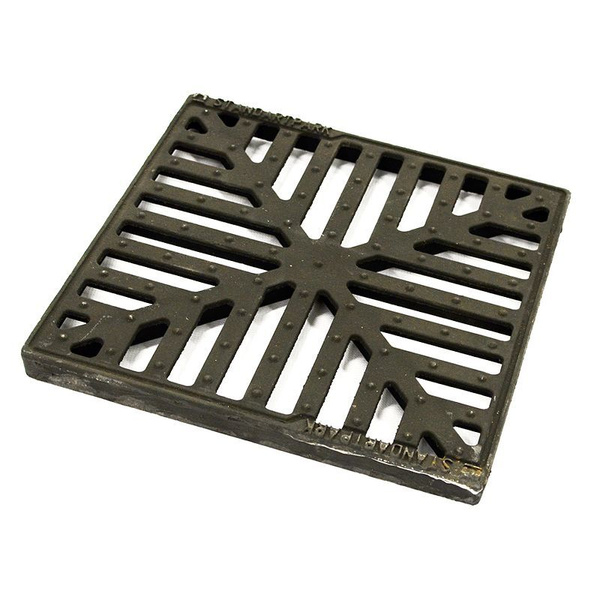 Решетка водоприемная щелевая чугунная Standartpark Basic РВ-28.28 серая 280х280х23 мм купить на ...